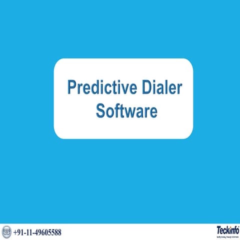 Why use Predictive dialer software? | PPT