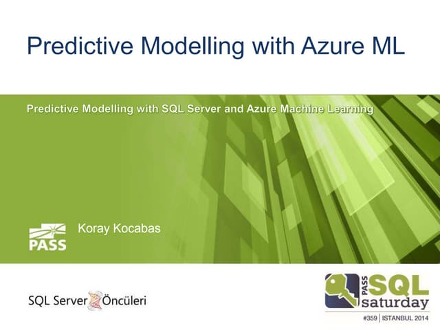 Predictive Modelling With Azure Ml Ppt 8556