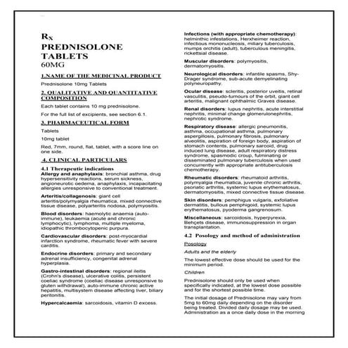 Prednisolone 10mg tablets smpc taj pharmaceuticals | PDF