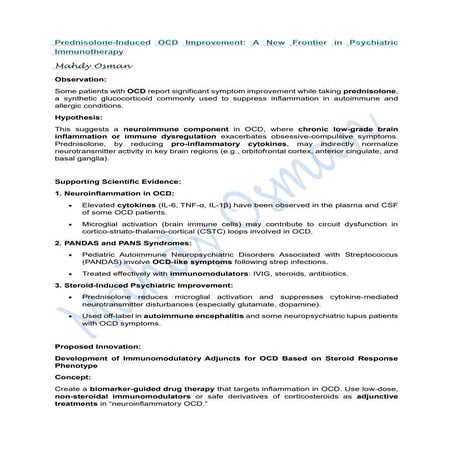 Prednisolone Induced OCD Improvement A New Frontier in Psychiatric Immunotherapy.pdf