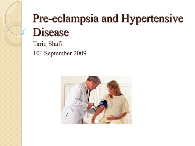 Preeclampsia | PPTX