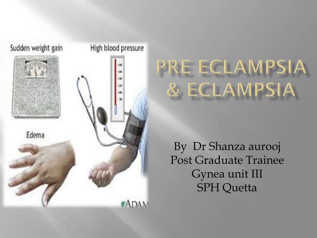 eclampsia presentation | PPTX