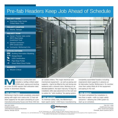 Pre-fab Headers Keep Job Ahead of Schedule | PDF