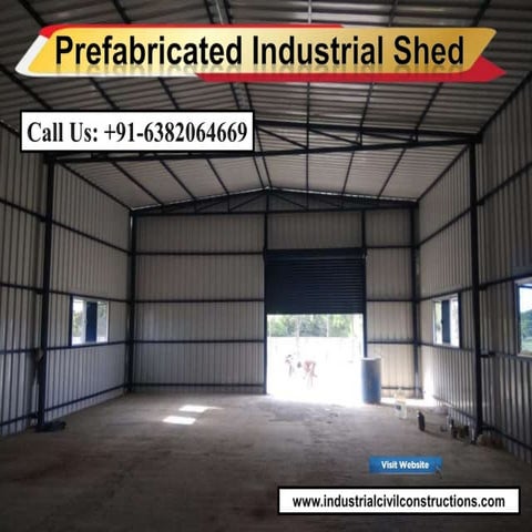 Prefabricated Industrial Shed,Prefab Factory Construction,Prefabricated ...