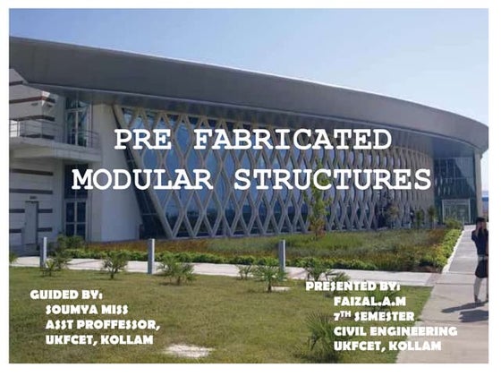 Prefabrication types and Applications explained | PPT