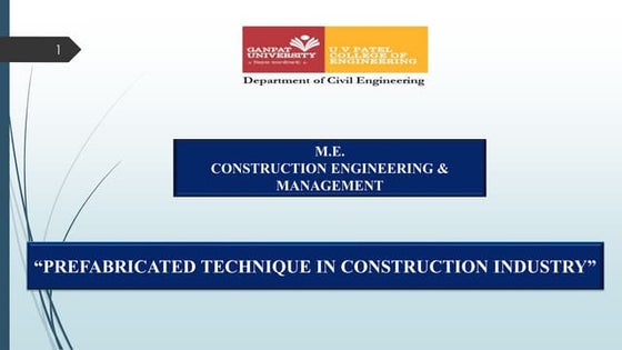 Prefabricated Structure and its installation process | PPTX | Civil Engineering Industry ...