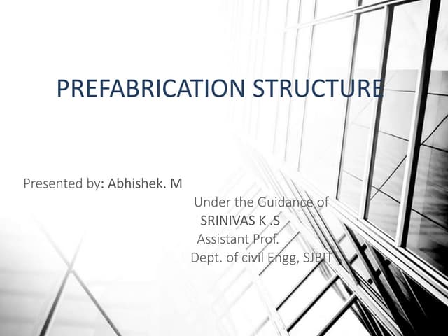 Modular construction ppt | PPTX