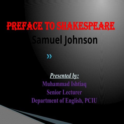 Preface to Shakespeare slide Final2.pptx