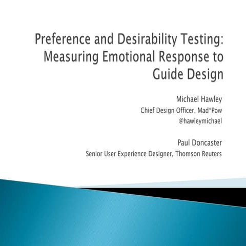 Preference and Desirability Testing, Measuring Emotional Response to ...