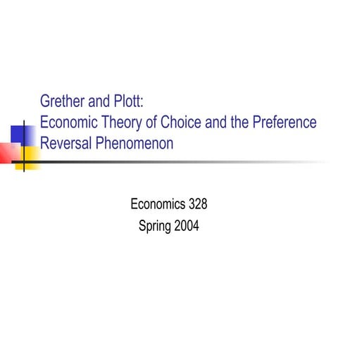 Preference reversal | PPT