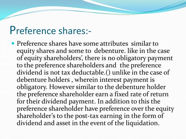 Types of shares | DOCX | Stocks and Bonds | Personal Investing