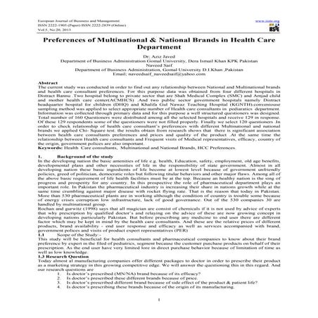 A study to explore scope of direct to consumer advertisement dtca | PDF