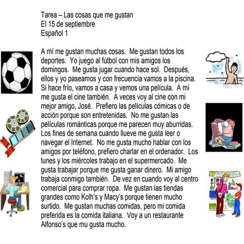 Preferencias Y Pasatiempos | PPT