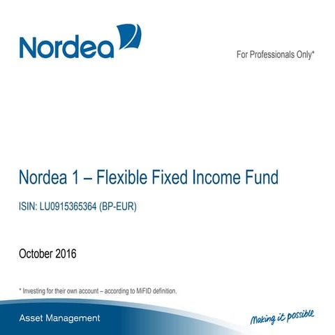 Presentación Nordea: Funds Experience 2016 | PPT