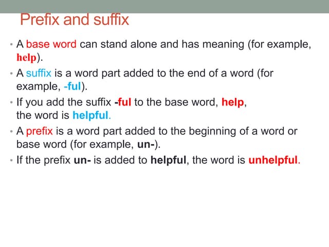 Suffixes | PPTX
