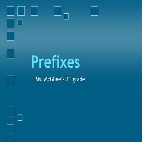 Prefixes | PPTX