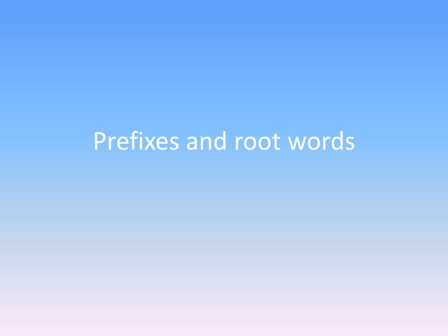 Root Word --> CARN | PDF