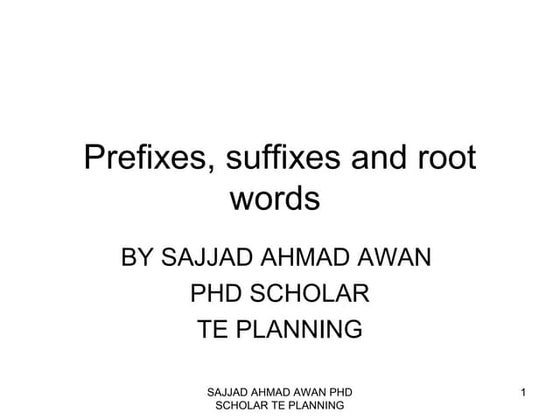 Root Word --> CARN | PDF