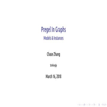 Pregel In Graphs - Models and Instances | PPT