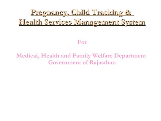 Mother and child tracking system | PPTX