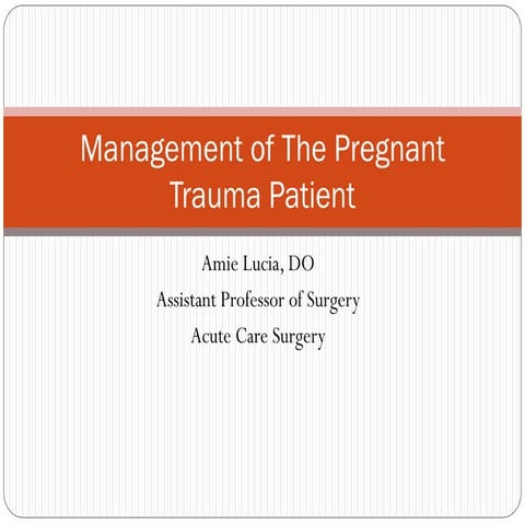 pregnant-trauma-ppt.pdf in which week of pregnancy | PDF