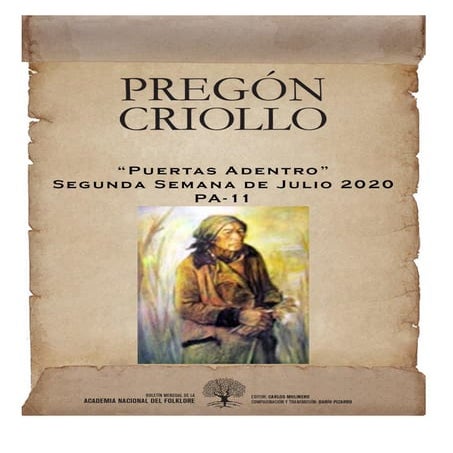 Pregon-Criollo-Julio-2020-PA - Pregón Criollo | PDF