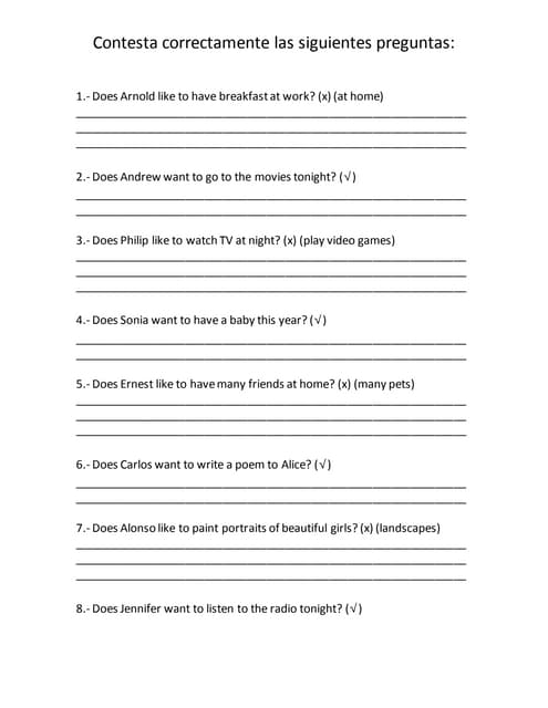 Preguntas 10 verbos | PDF