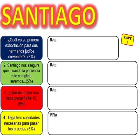 Preguntas de la carta de santiago y Pedro blog | PPTX