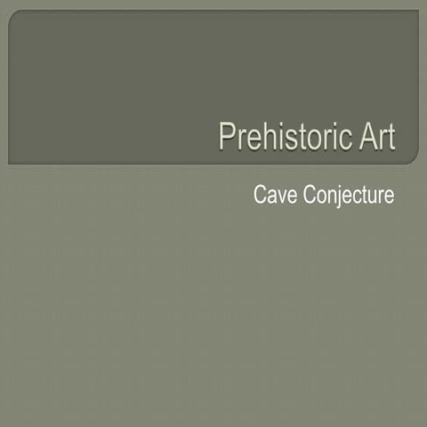 Prehistoric art | PPTX