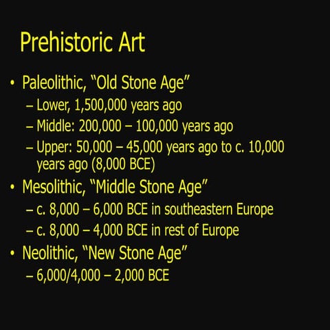 Prehistoric art | PPTX