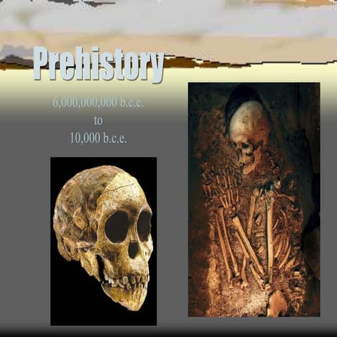 Prehistory. history. students. grade 6 . | PPTX