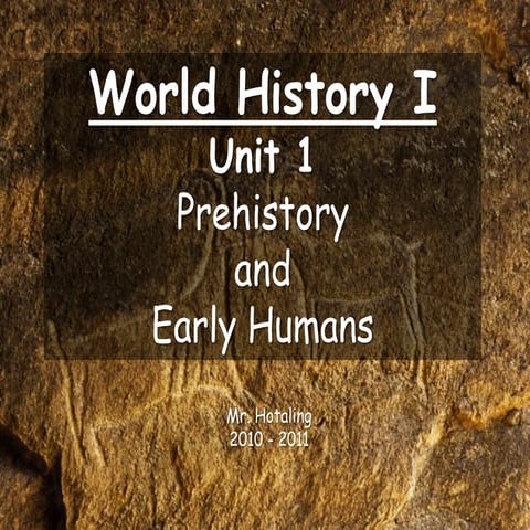 Prehistory and early humans | PDF