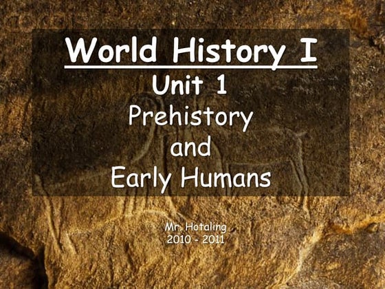 Prehistory | PPT