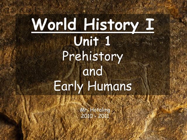 Early humans ppt | PPT