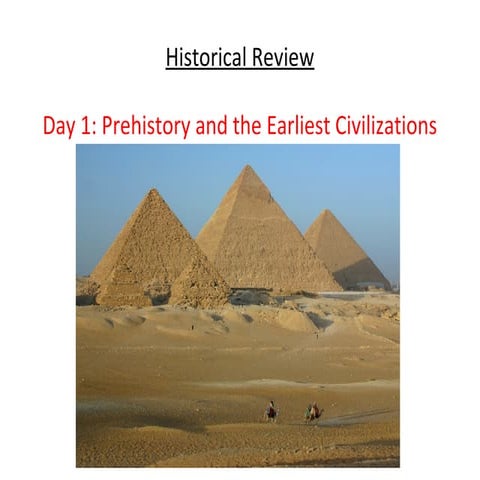 Prehistory and the Earliest Civilizations | PPT | Agriculture | Industries