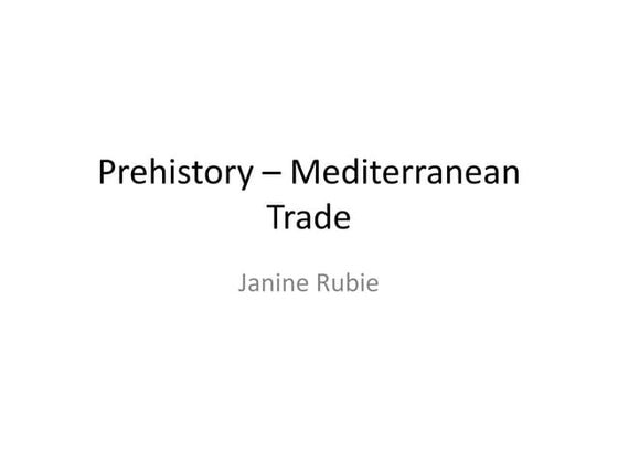 Mediterranean trade | PPTX