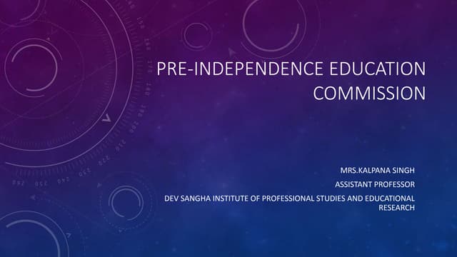 Wood's despatch 1854 | PPT