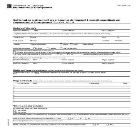 Preinscripció | PDF