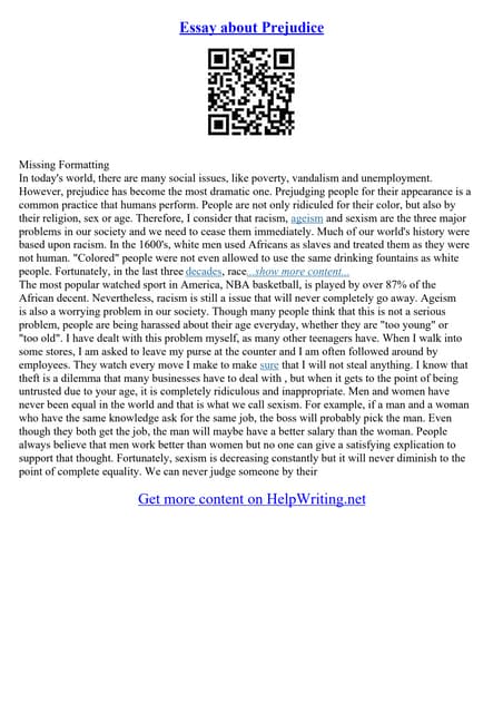 What is prejudice | PPTX | Debated Sensitive Social Issues | Sensitive ...