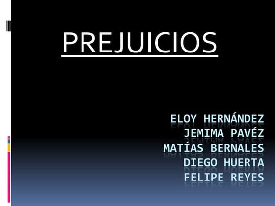 Los estereotipos | PPT