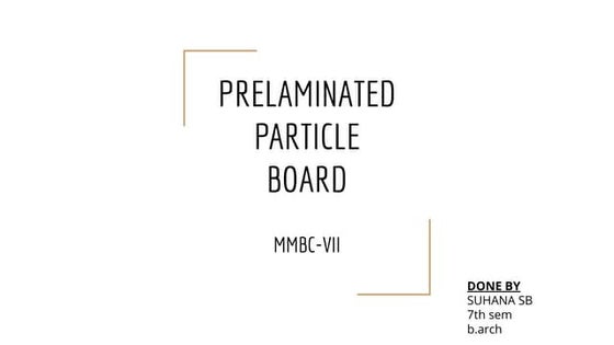 15 manufactured boards | PPT