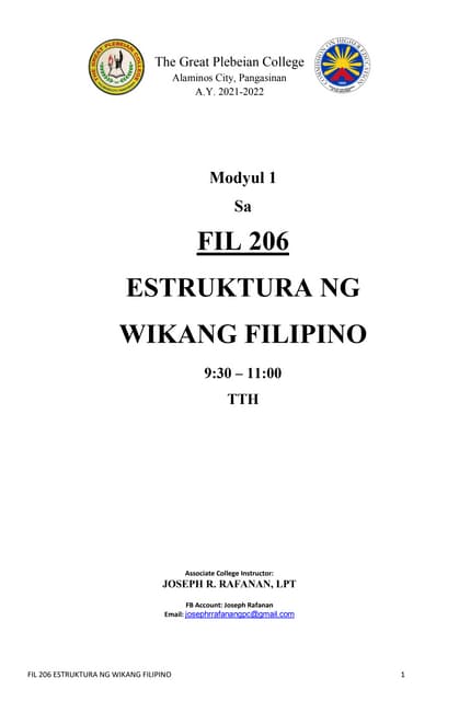 Development at Pag-unlad ng Wikang Filipino | PPT
