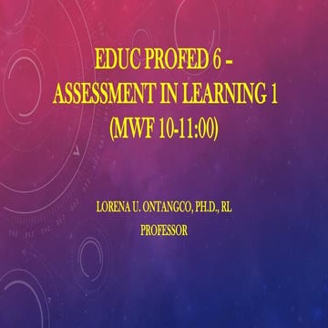OUTCOMES-BASED EDUCATION (OBE) OR OUTCOMES-BASED TEACHING AND LEARNING ...