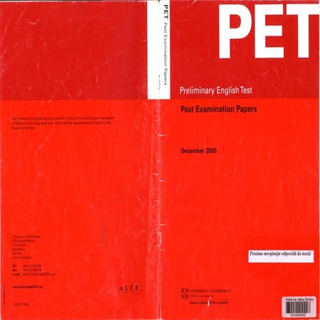 Preliminary english test_-_december_2005_with_key | PPT