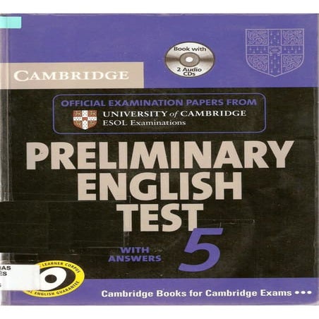 Preliminary English test 5 with answers. (2003) | PDF
