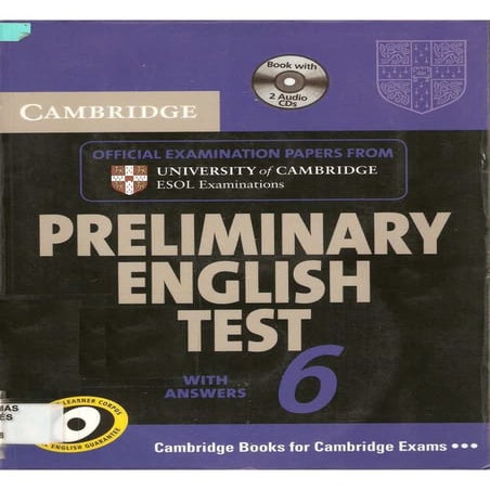 Preliminary English Test 6 with answers. (2003) | PDF