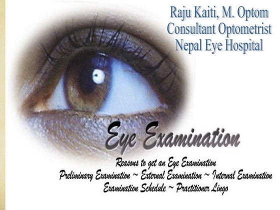 Confrontation test | PPTX | Eye and Vision Conditions | Diseases and ...