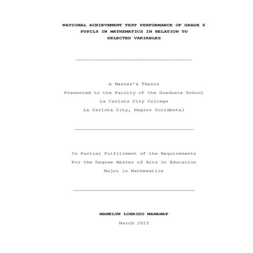 Manelyn L. Mananap Thesis (Chapter 3) | DOC