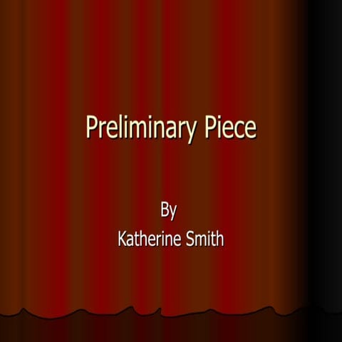 Preliminary piece qa - presentation | PDF