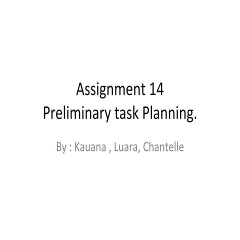 Preliminary powerpoint structure | PPT